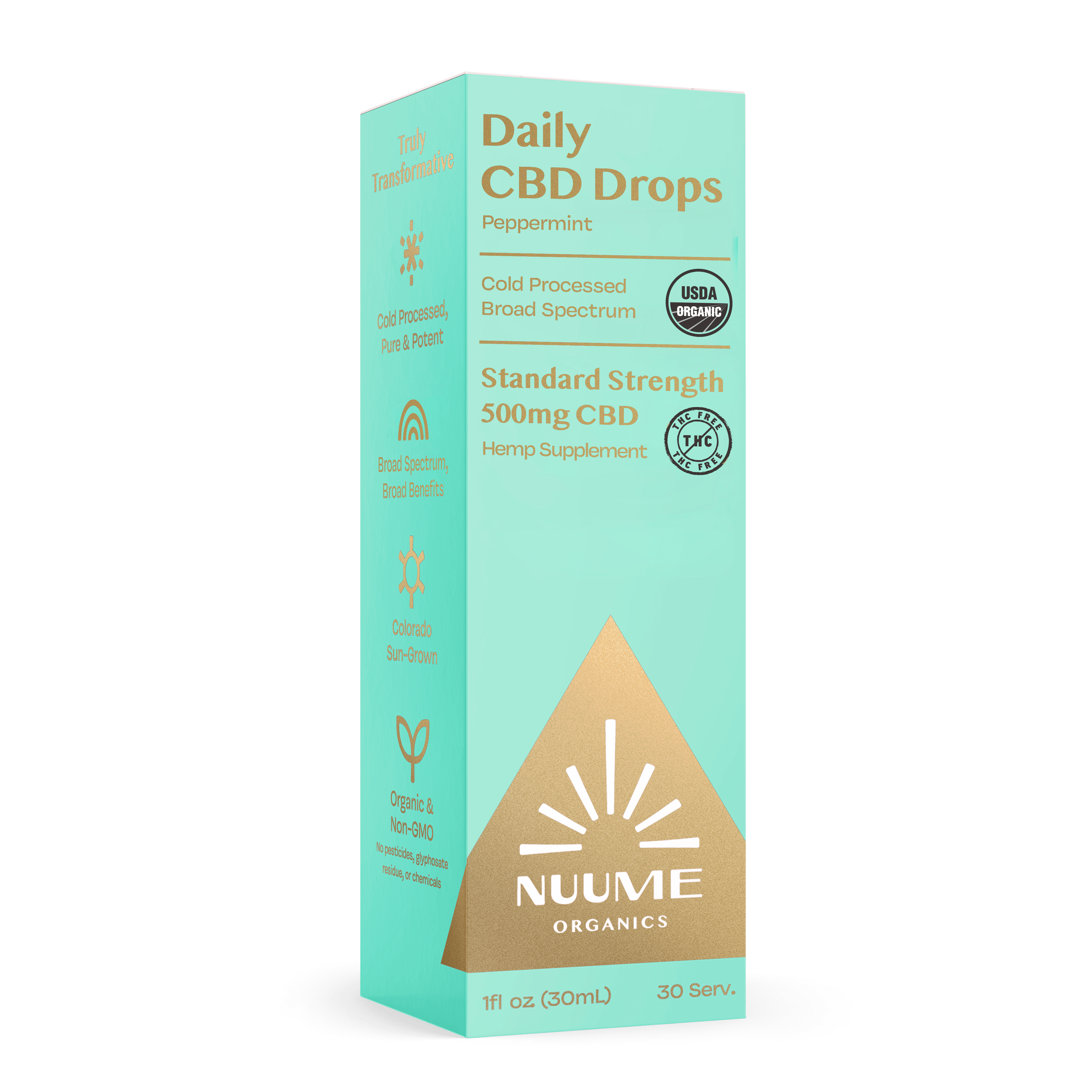Peppermint CBD Drops - USDA Organic, Incredible Value